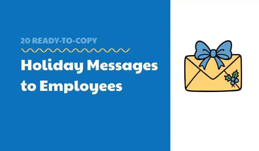 20 Short Holiday Messages to Employees